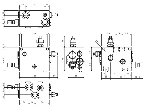 BM053800 - Self leveling valve - Hydraulic valves | CBF hydraulic